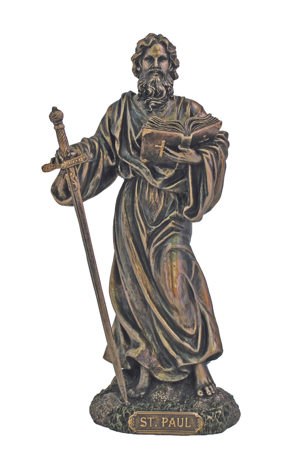 Saint Paul in Cold Cast Bronze 8" – CatholicShop.com