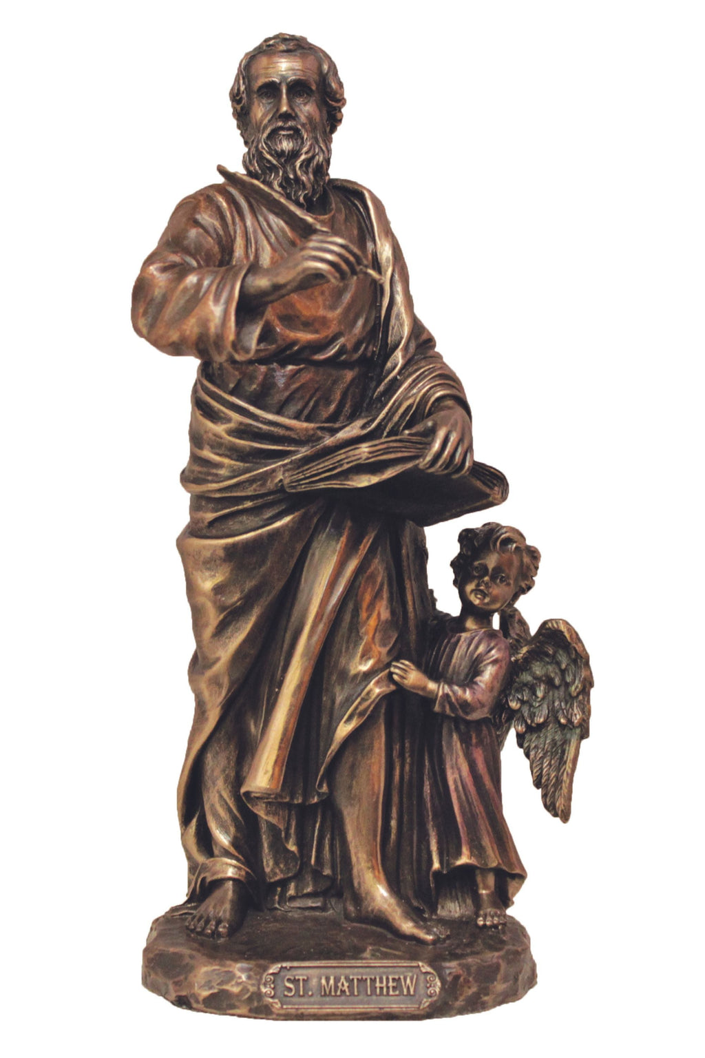 Saint Matthew in Cold Cast Bronze 8" – CatholicShop.com