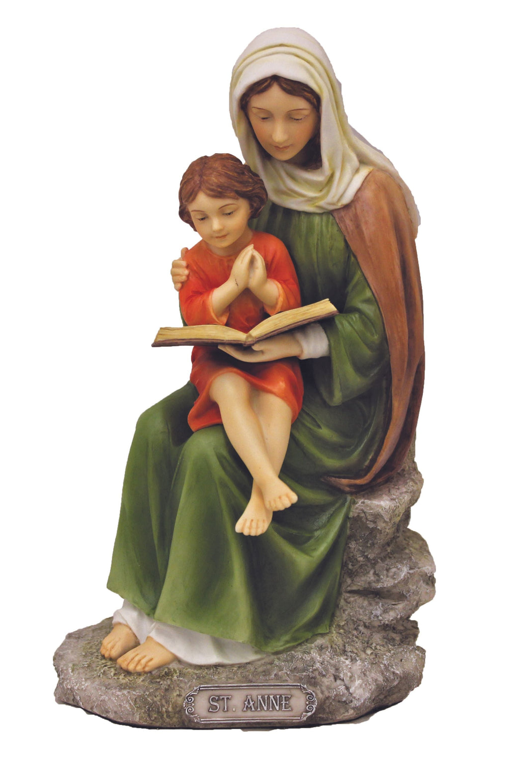 Saint Ann with Mary in Color 8-inch – CatholicShop.com