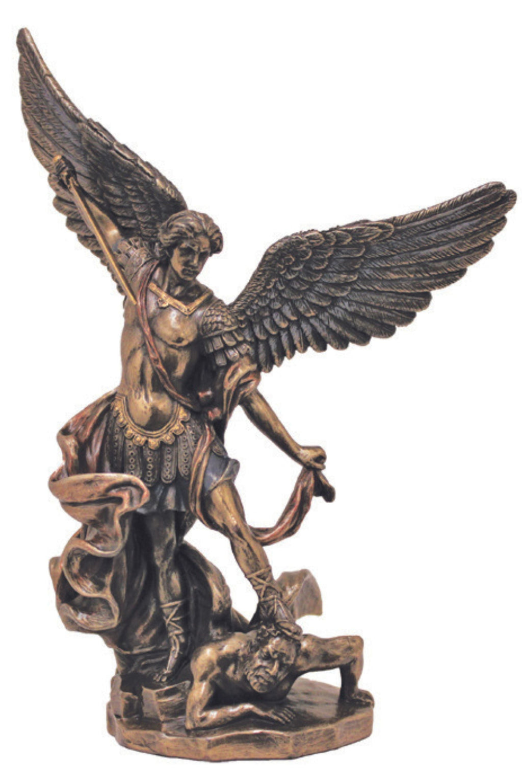 Saint Michael in Cold Cast Bronze 8" – CatholicShop.com