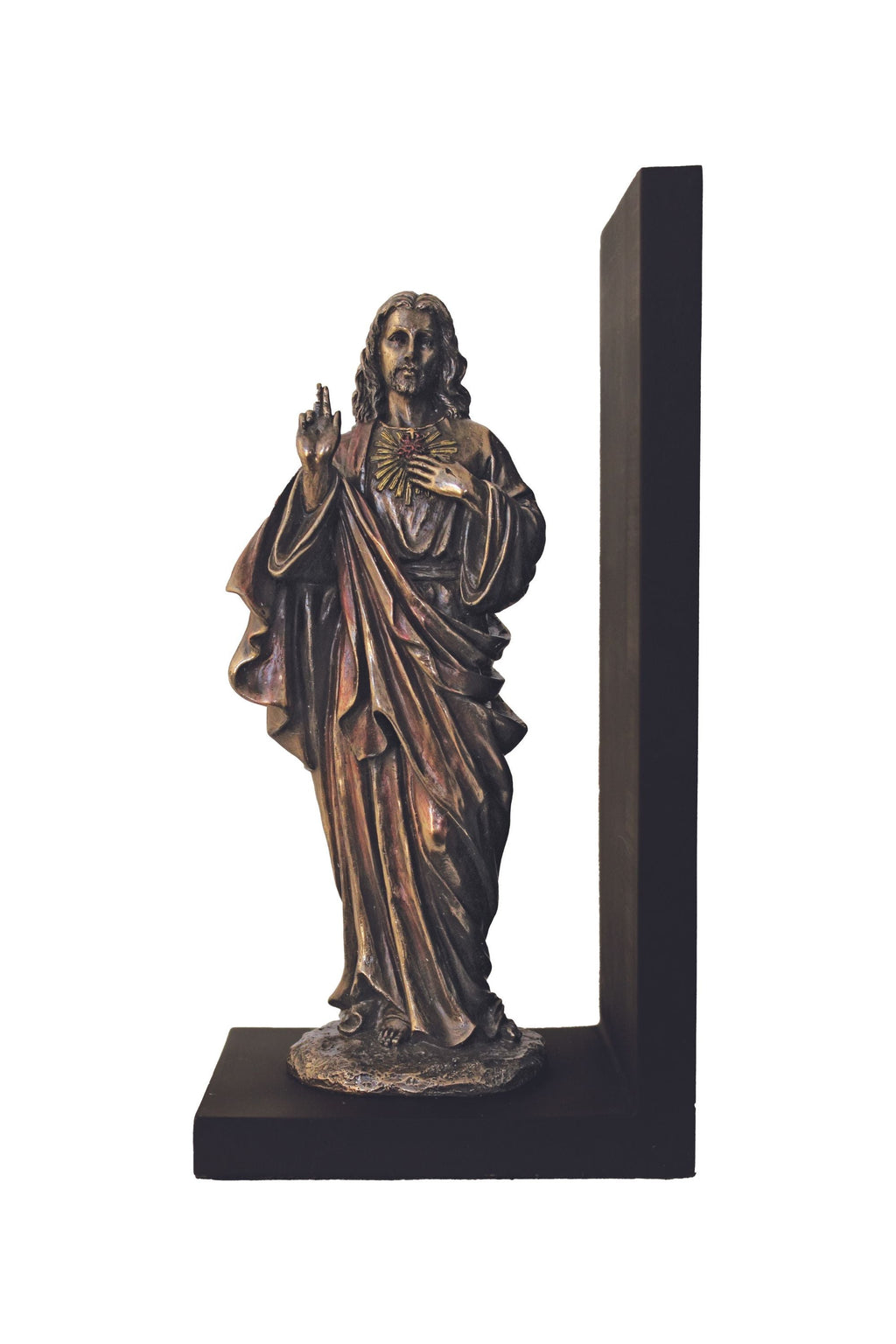 Sacred Heart of Jesus Bookend in Cold Cast Bronze 9-inch – CatholicShop.com