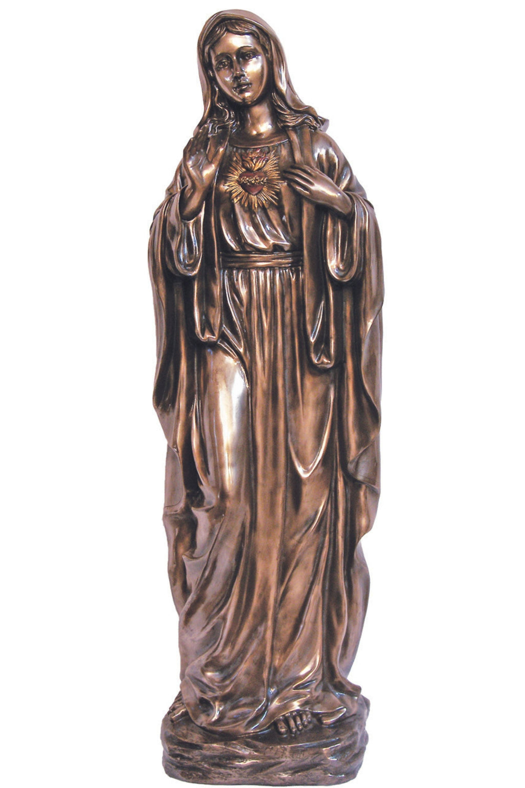 Immaculate Heart of Mary in Cold Cast Bronze 39" – CatholicShop.com