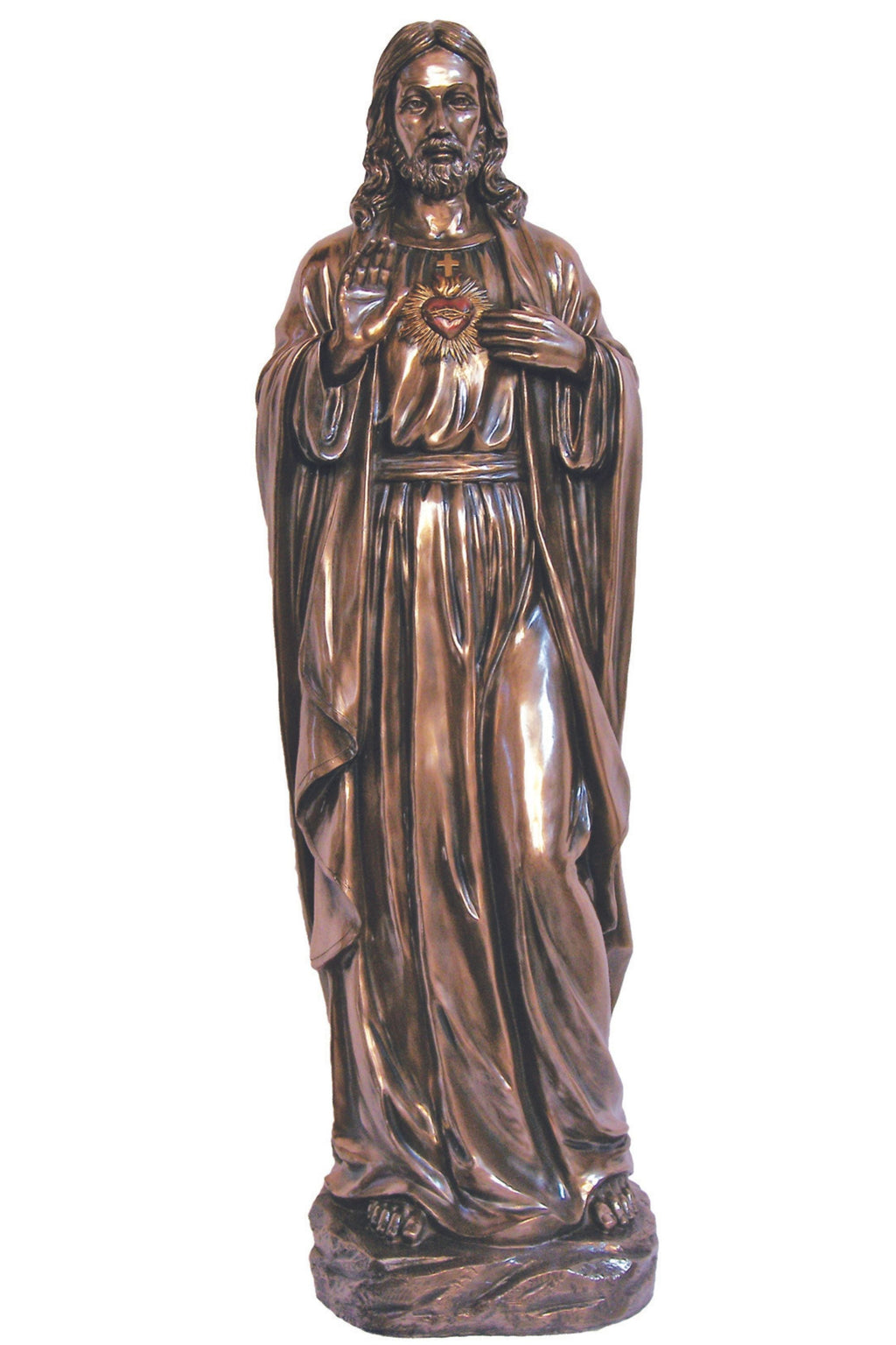 Sacred Heart of Jesus in Cold Cast Bronze 40" – CatholicShop.com