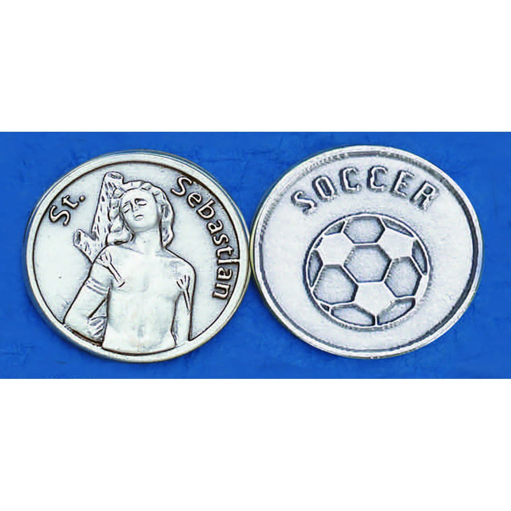 Bulk St Sebastian Soccer Sports Tokens | Catholic Shop – CatholicShop.com