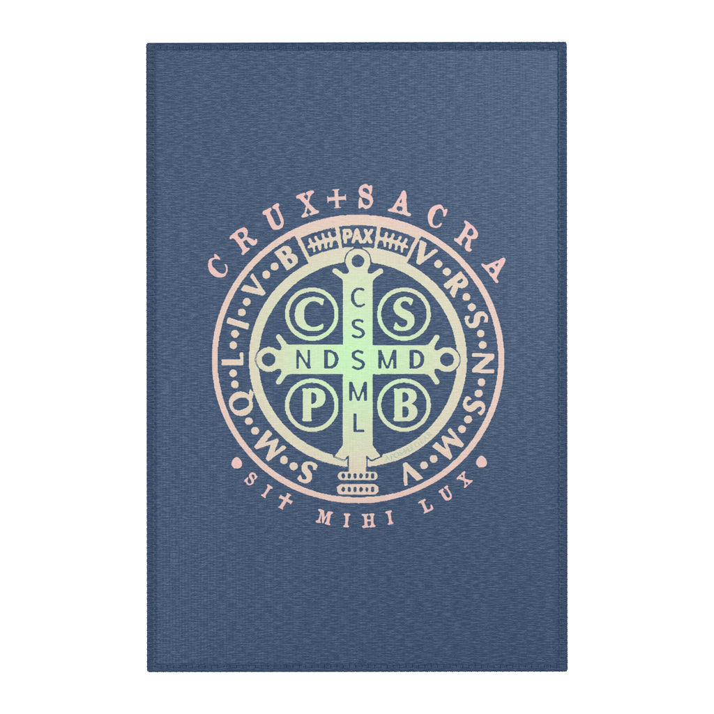 St. Benedict "Crux Sacra" Area Rug – CatholicShop.com