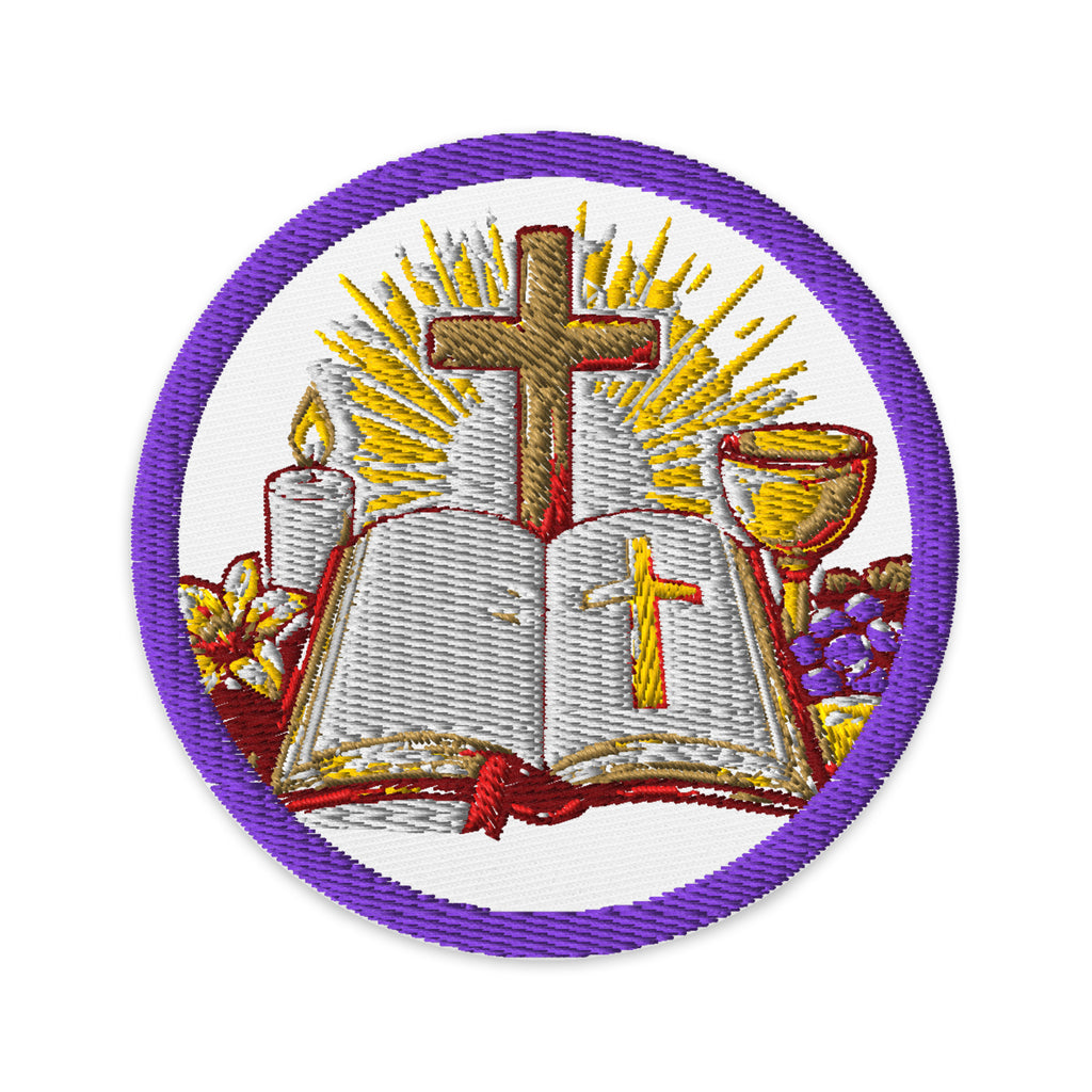 Mass & Bible Embroidered Patch | Catholic Shop – CatholicShop.com