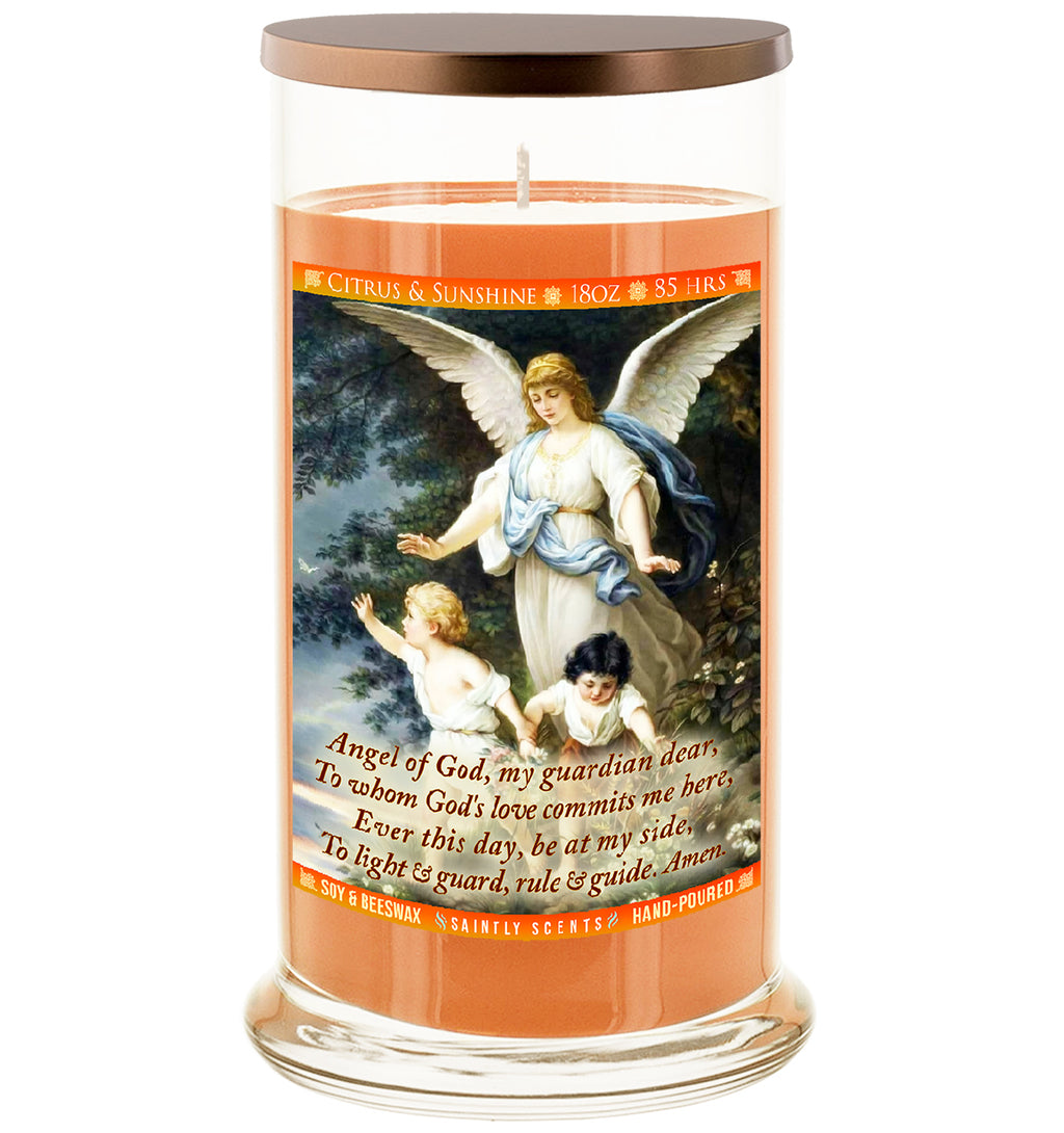 Guardian Angel Scented Prayer Candle - Citrus and Sunshine ...