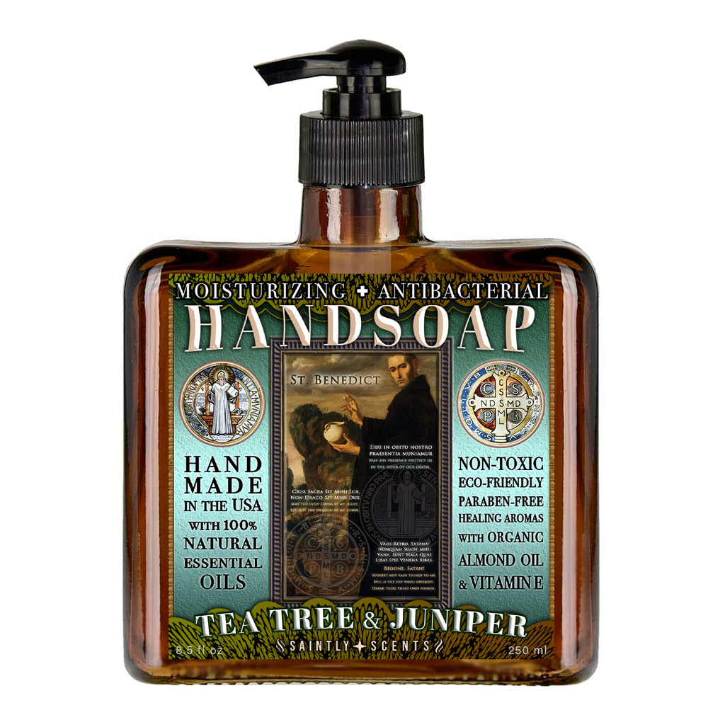 St. Benedict Natural Handsoap - Tea Tree and Juniper – CatholicShop.com