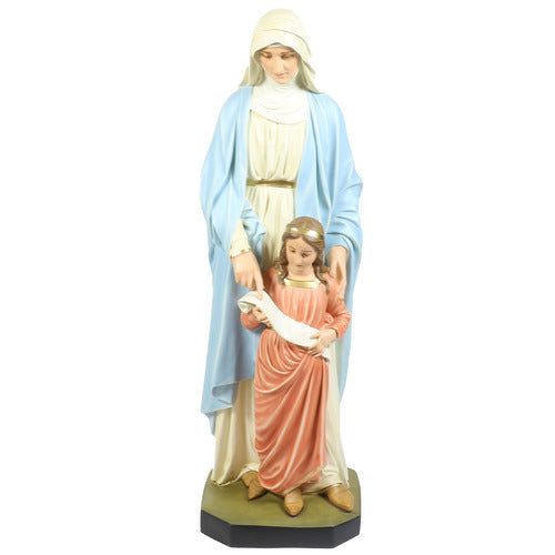 Saint Anne & Child Statue - 50-inch - Realistic Color - Hand-Painted ...