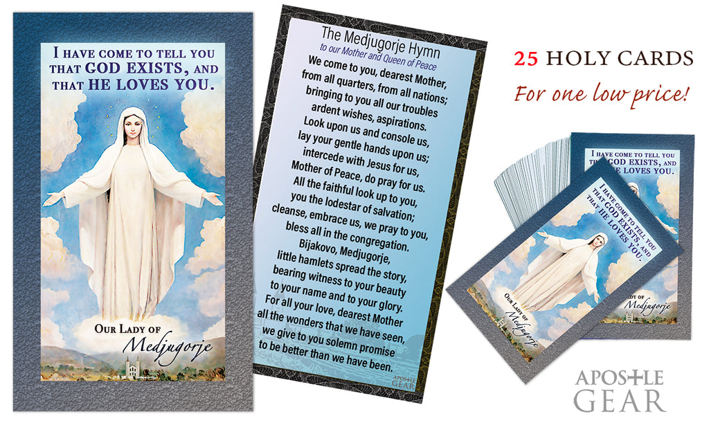 Medjugorje Prayer Cards - 25-Pack – CatholicShop.com