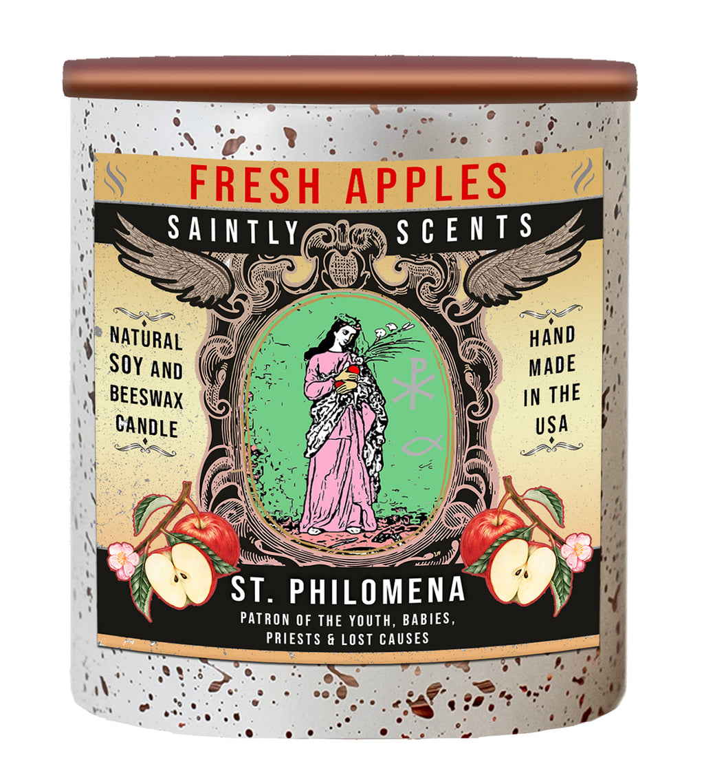 St. Philomena Macintosh Apple Scented Candle – CatholicShop.com