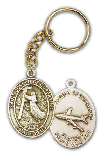 Catholic Key Chains and Keyrings with Saint Joseph Of Cupertino